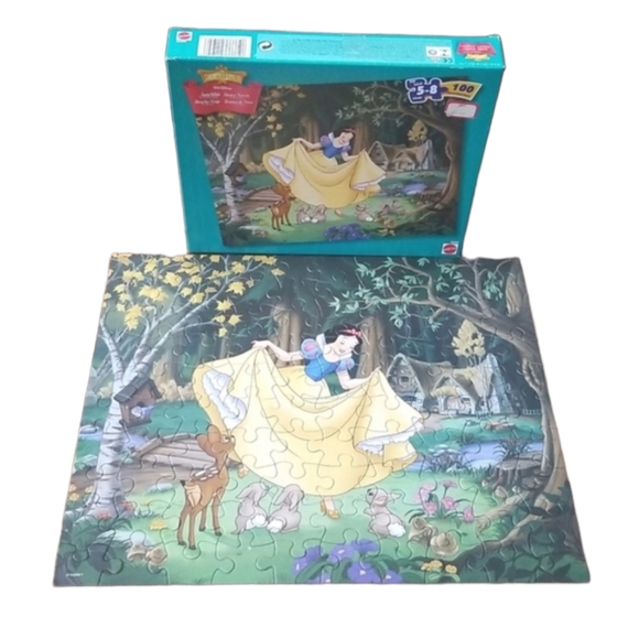 Disney | Toys | Vintage Disney Snow White Puzzle By Mattel 999 | Poshmark